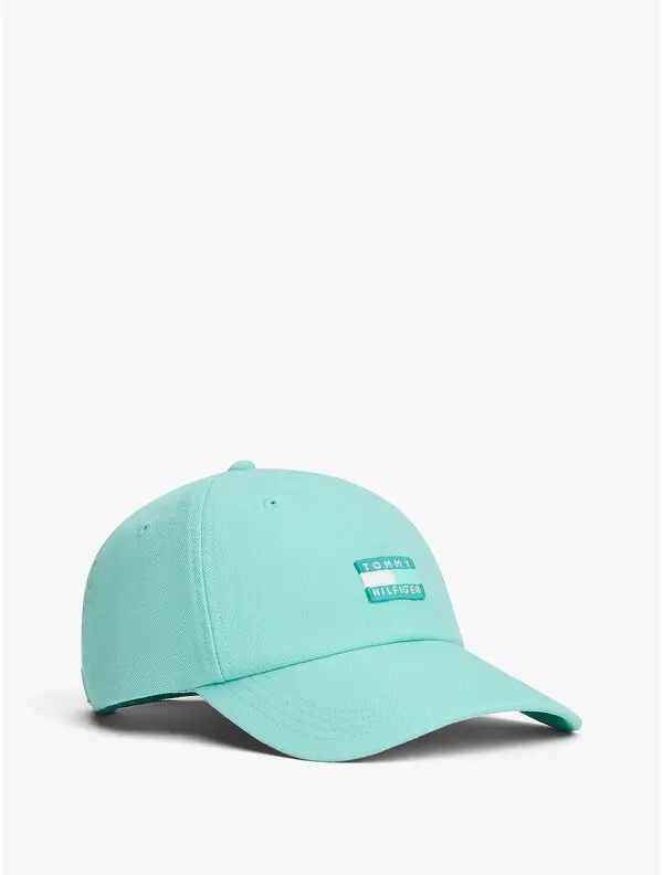 Tommy Hilfiger Tonal Flag Logo Baseball Cap - Menthol