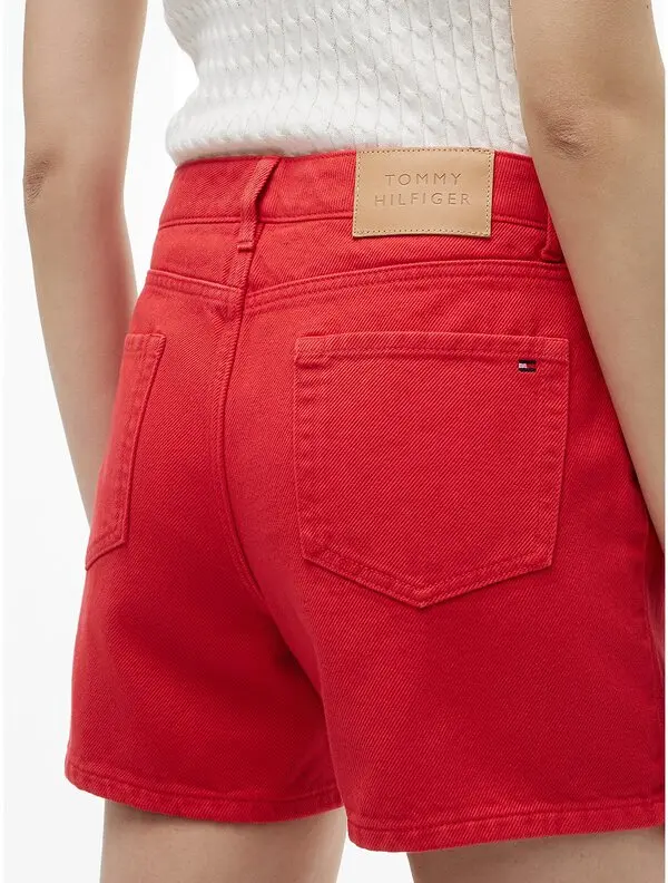 Tommy Hilfiger Patch Pocket Denim Shorts - Primary Red