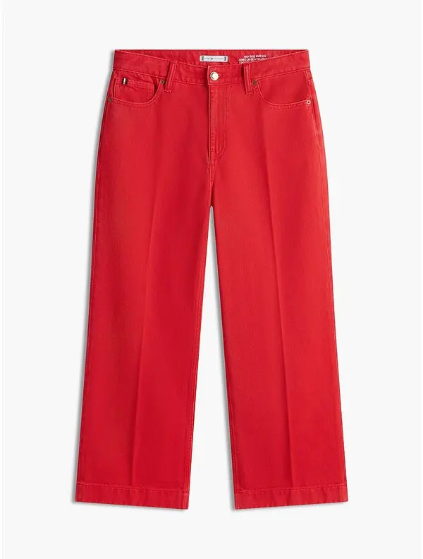 Tommy Hilfiger High-rise Cropped Wide Leg Jean