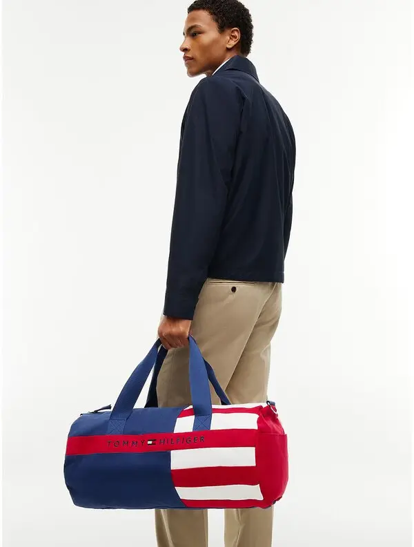 Tommy Hilfiger Colorblock Canvas Duffel Bag - Multi
