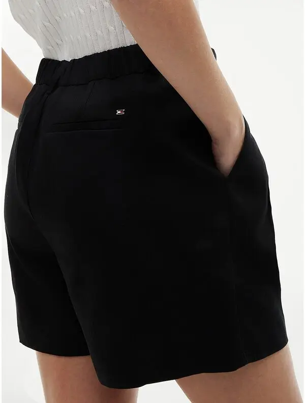 Tommy Hilfiger Pleated Lightweight Lyocell-cotton Shorts