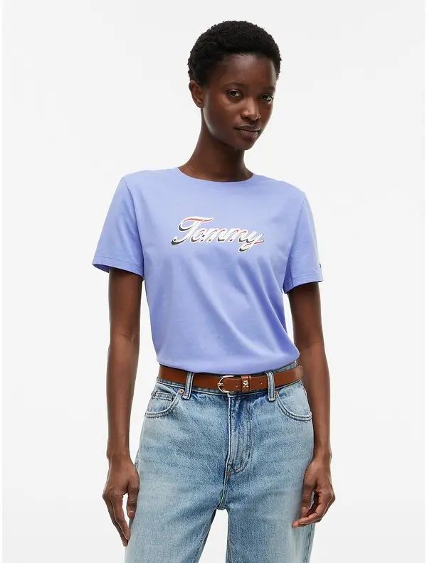 Tommy Hilfiger Foiled Script Logo T-shirt