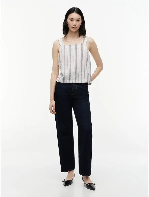 Tommy Hilfiger Striped Linen-blend Tank Top