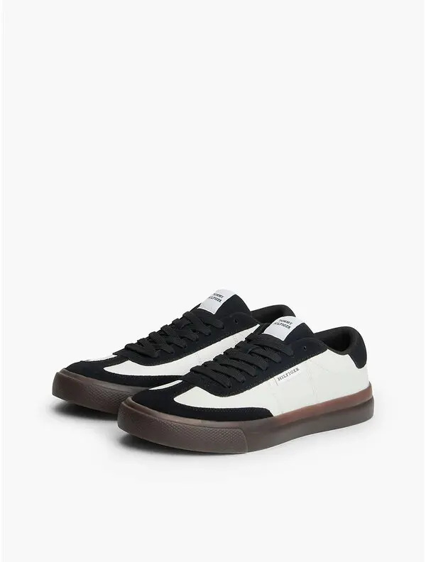 Tommy Hilfiger Suede And Leather Vulcanized Sneakers