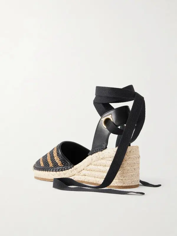 FERRAGAMO Zanta Zebra Espadrille Wedge - Animal Print