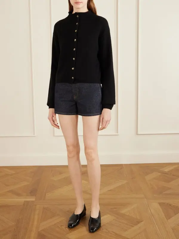 Khaite Danya Straight-leg Denim Shorts - Blue