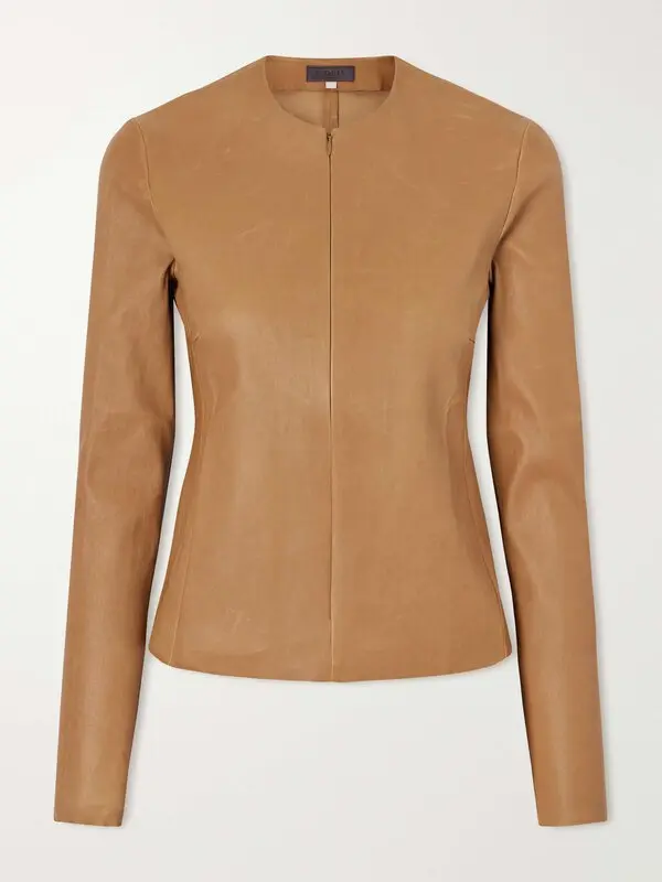 Stouls Imany Leather Top - Light Brown
