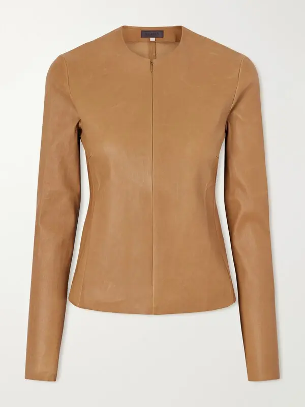Stouls Imany Leather Top - Light Brown