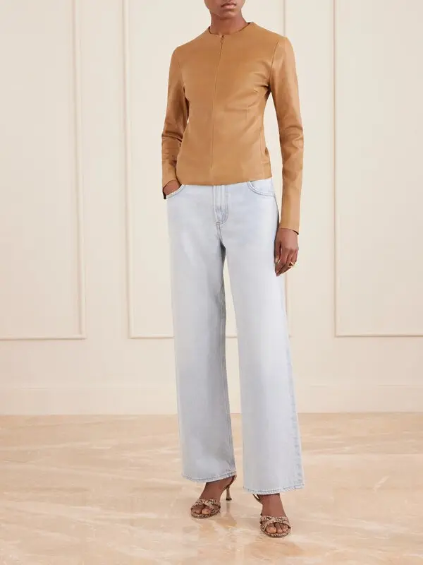 Stouls Imany Leather Top - Light Brown