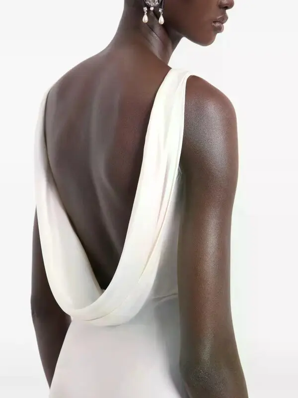 Nina Ricci Cowl-back Mermaid Maxi Dress - White