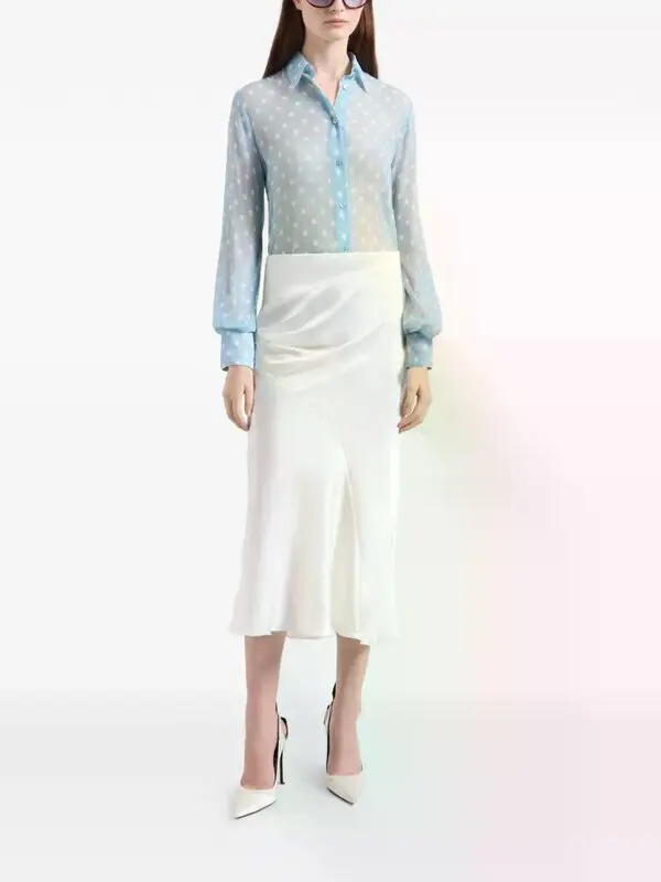 Nina Ricci Polka-dot Silk Shirt