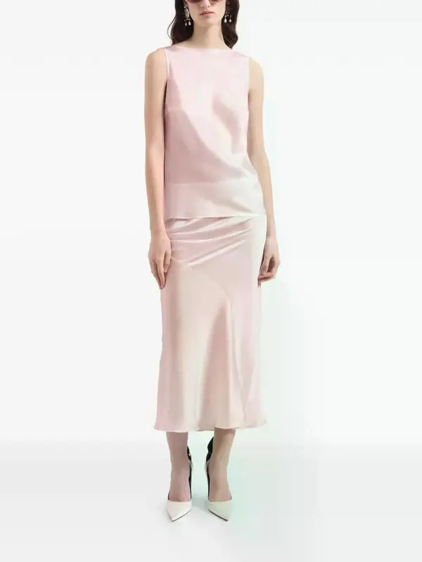 Nina Ricci Silk Draped Back Top
