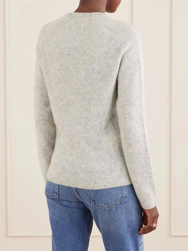 THE ELDER STATESMAN Nimbus Laurel Knitted Cashmere And Silk-blend Sweater