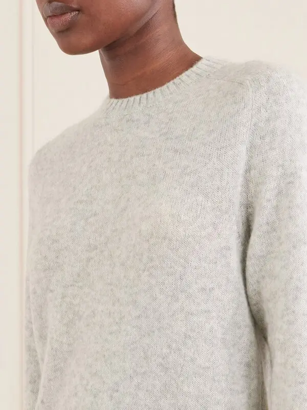 THE ELDER STATESMAN Nimbus Laurel Knitted Cashmere And Silk-blend Sweater