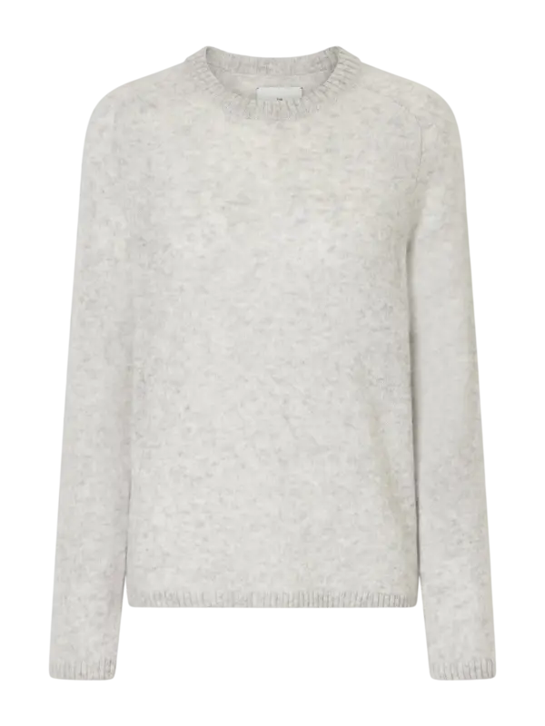 THE ELDER STATESMAN Nimbus Laurel Knitted Cashmere And Silk-blend Sweater - Gray