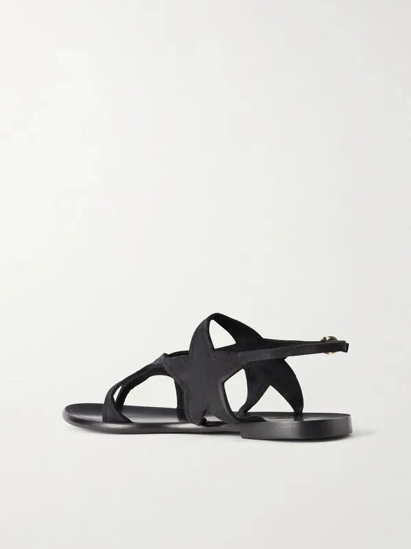 Gabriela Hearst Suede Star Sandals