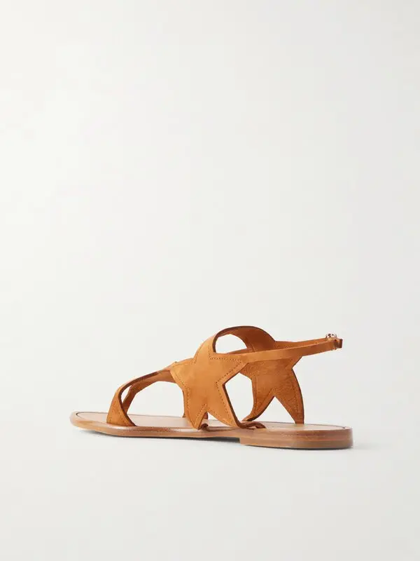 Gabriela Hearst Star Suede Sandals - Brown