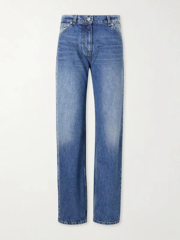 Magda Butrym High-rise Straight-leg Boyfriend Jeans - Blue