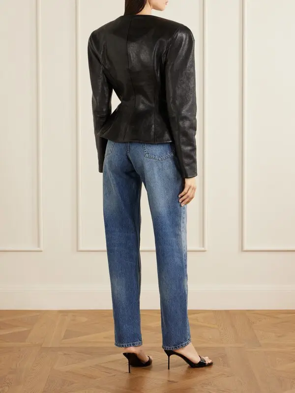 Magda Butrym Paneled Leather Jacket