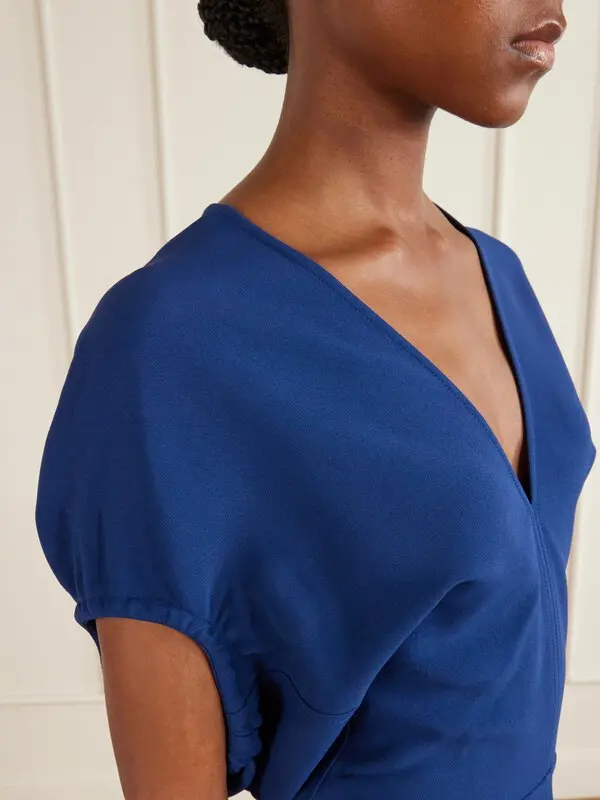 Victoria Beckham Edith Crepe Midi Dress