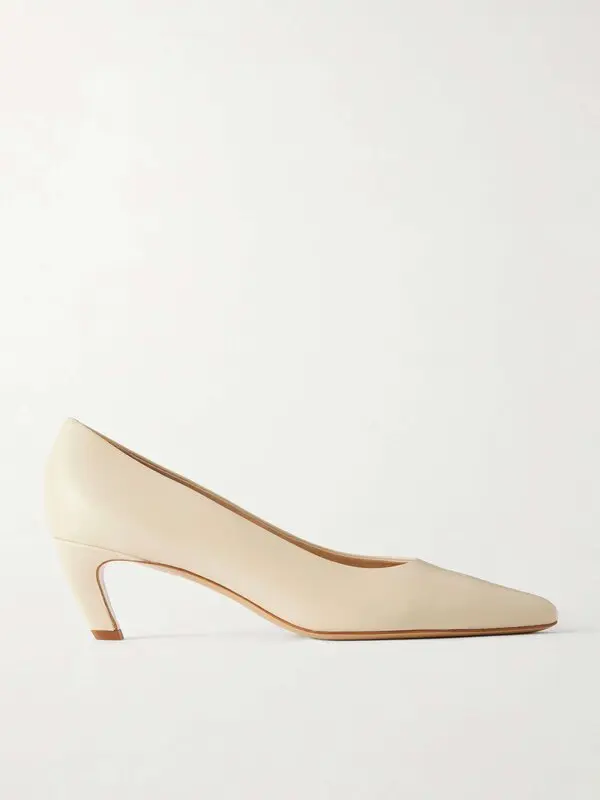 Gabriela Hearst Peggy Leather Pumps - Ivory
