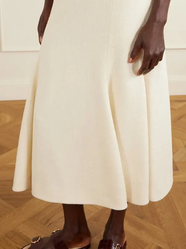 Gabriela Hearst Patterson Midi Skirt - Neutrals