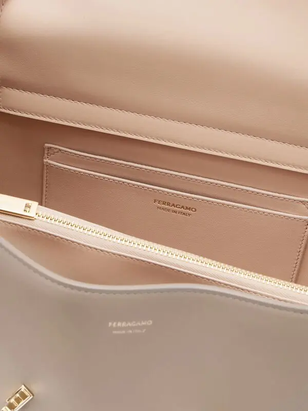 FERRAGAMO Small Hug Tote - Brown