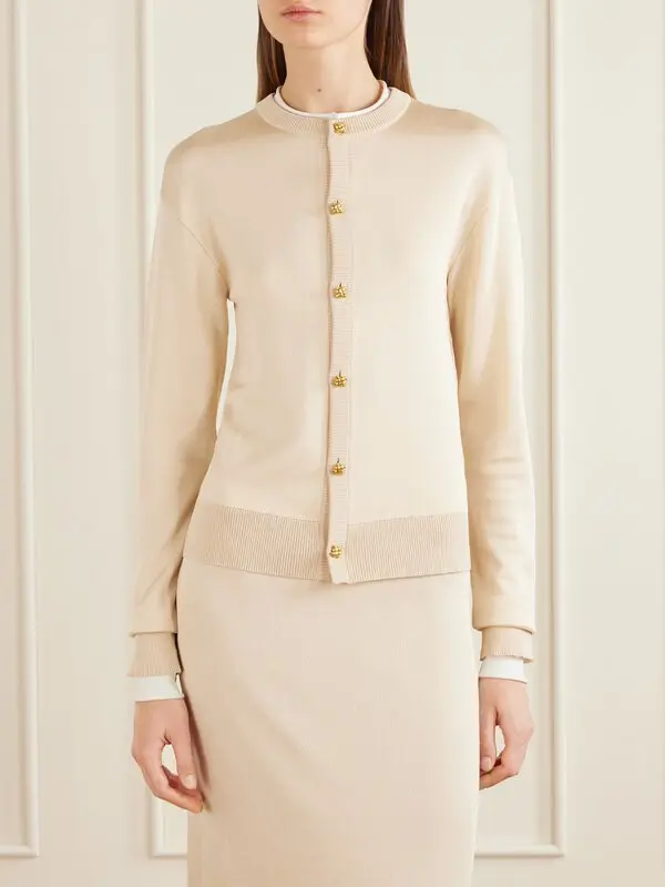 Bottega Veneta Knitted Silk Cardigan
