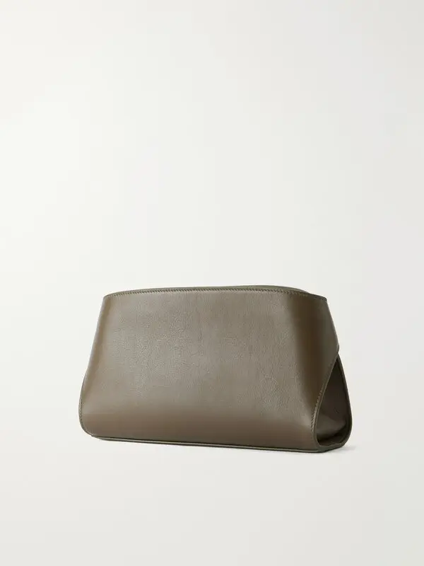 FERRAGAMO Hug Embellished Textured-leather Shoulder Bag - Green