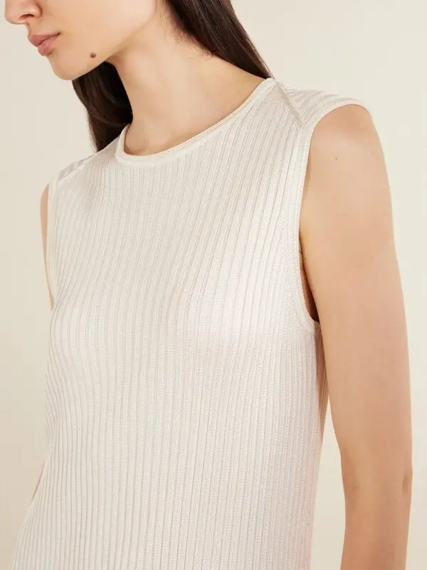 Veronica De Piante Gabby Ribbed-knit Jersey Maxi Dress