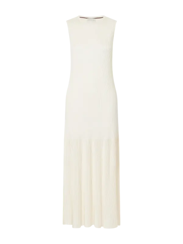 Veronica De Piante Gabby Ribbed-knit Jersey Maxi Dress - Neutrals