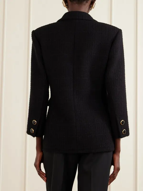 Saint Laurent Wool-blend Tweed Blazer
