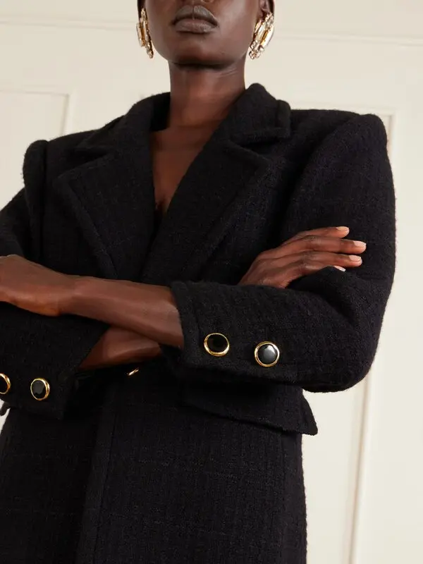 Saint Laurent Wool-blend Tweed Blazer