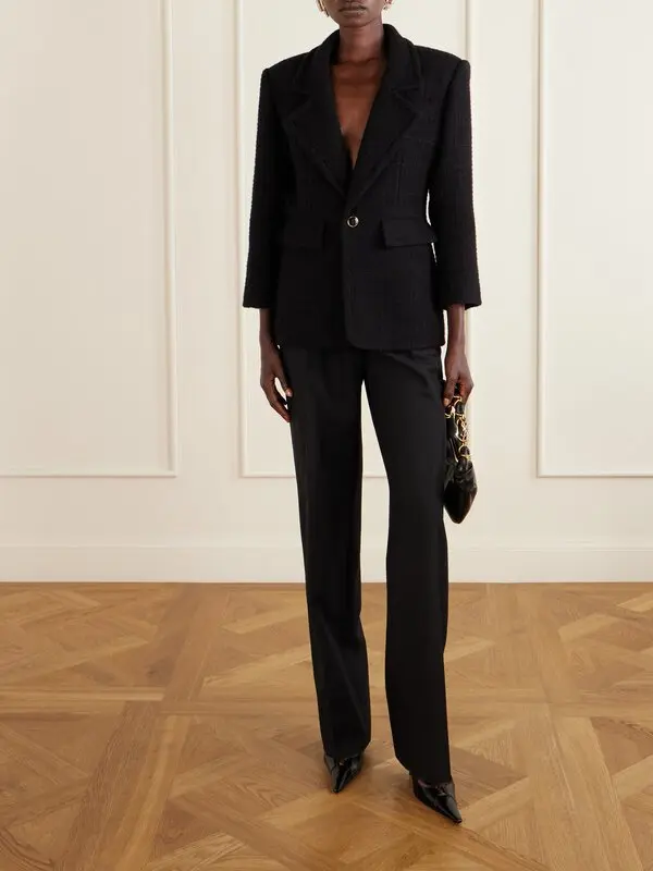 Saint Laurent Wool-blend Tweed Blazer
