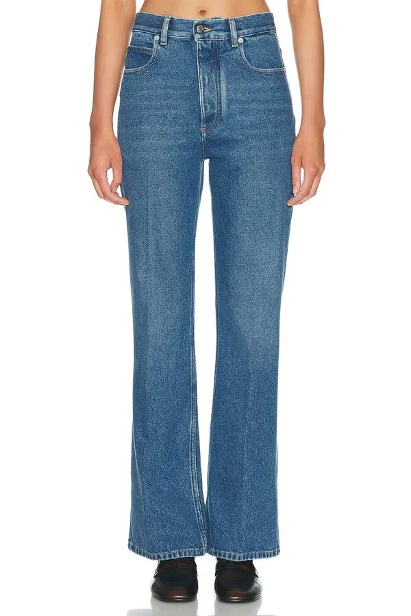 Bottega Veneta Wide Leg Jeans - Mid Blue