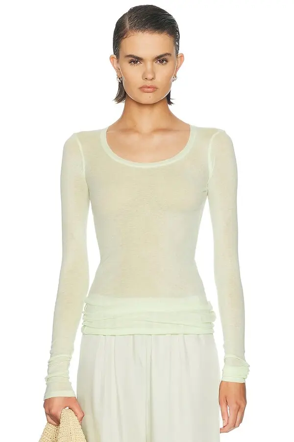 American Vintage Massachusetts Long Sleeve Top - Citronnade Vintage