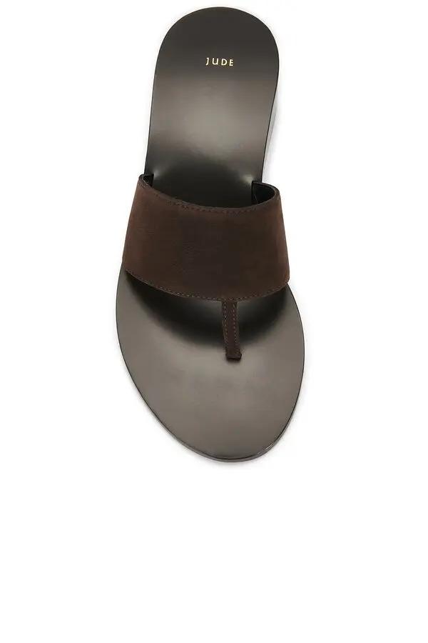 JUDE Lucille Wedge Sandal - Brown