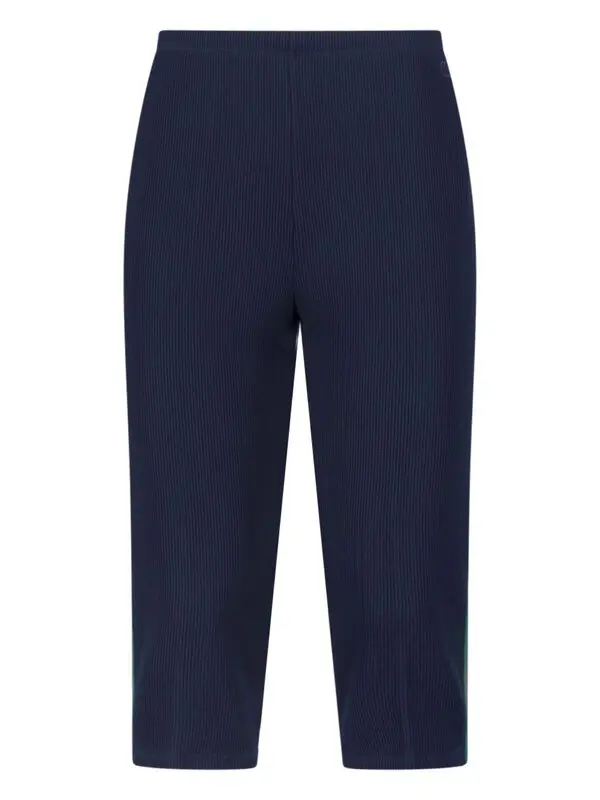 Gucci Web" Ribbed Sweatpants - Blue
