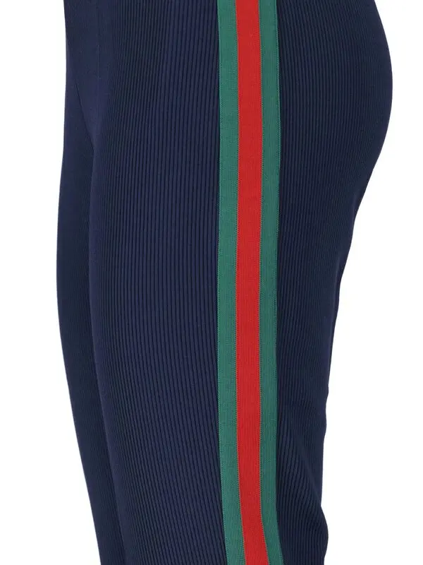 Gucci Web" Ribbed Sweatpants