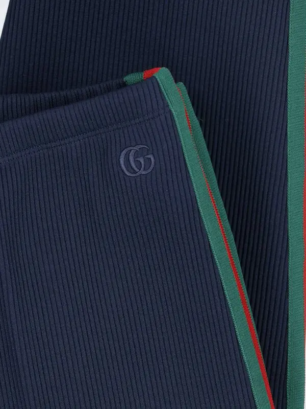 Gucci Web" Ribbed Sweatpants
