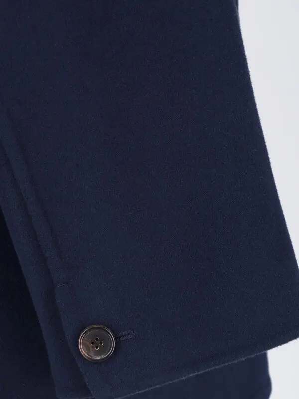 Chloé Short Virgin Wool Coat - Blue