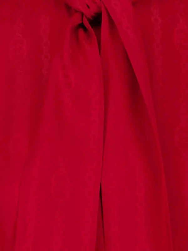 Gucci Jacquard Silk Shirt - Red