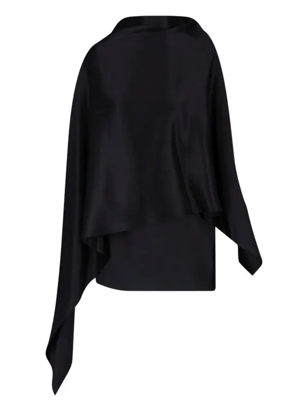 Bottega Veneta Silk Fluid Top - Black