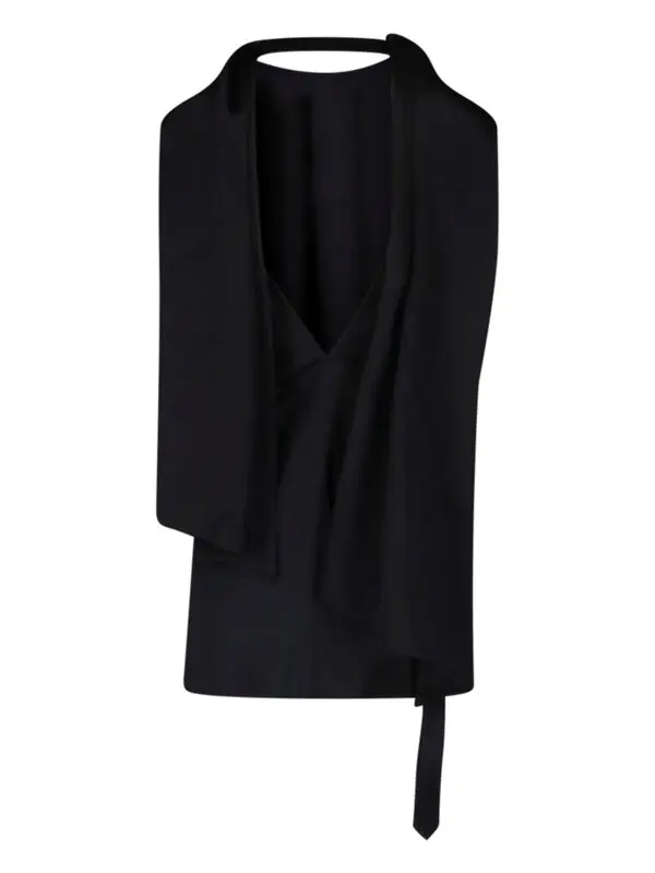 Bottega Veneta Silk Fluid Top - Black