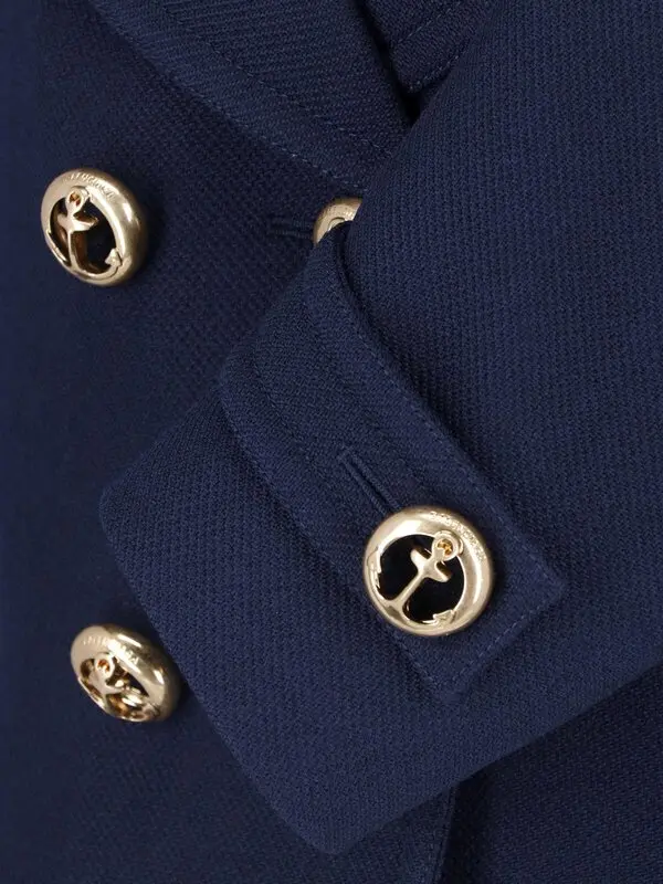 Balenciaga Cropped Double-breasted Caban Jacket