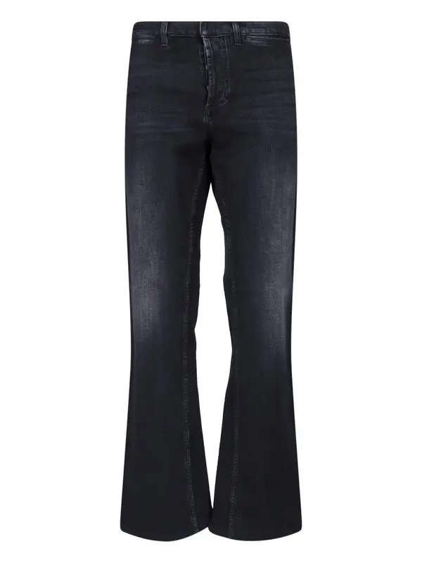 Gucci Flared Jeans 'web - Black