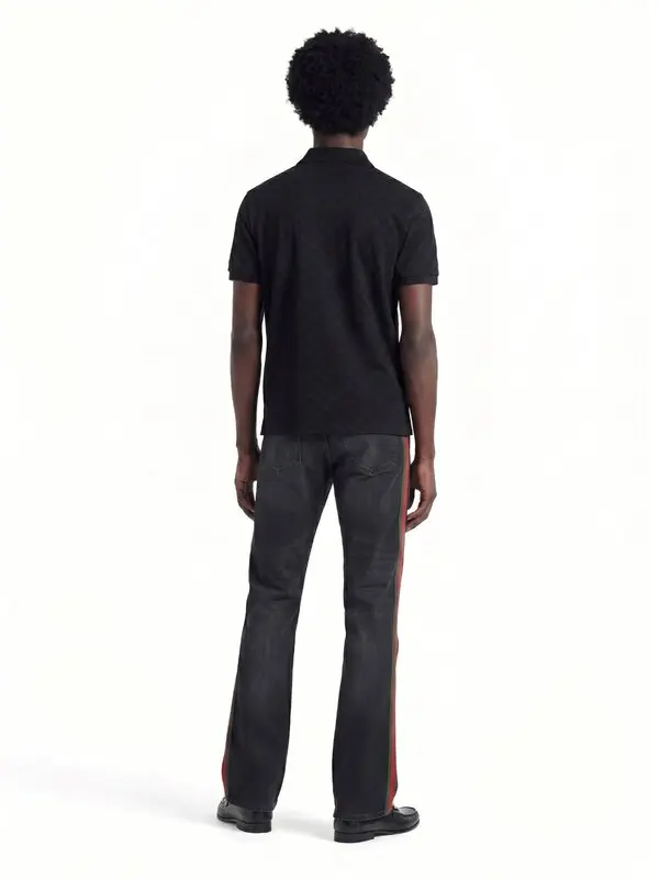 Gucci Flared Jeans 'web - Black