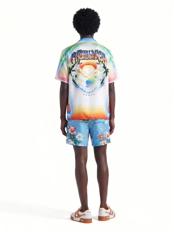 Gucci Printed Silk Swim Shorts