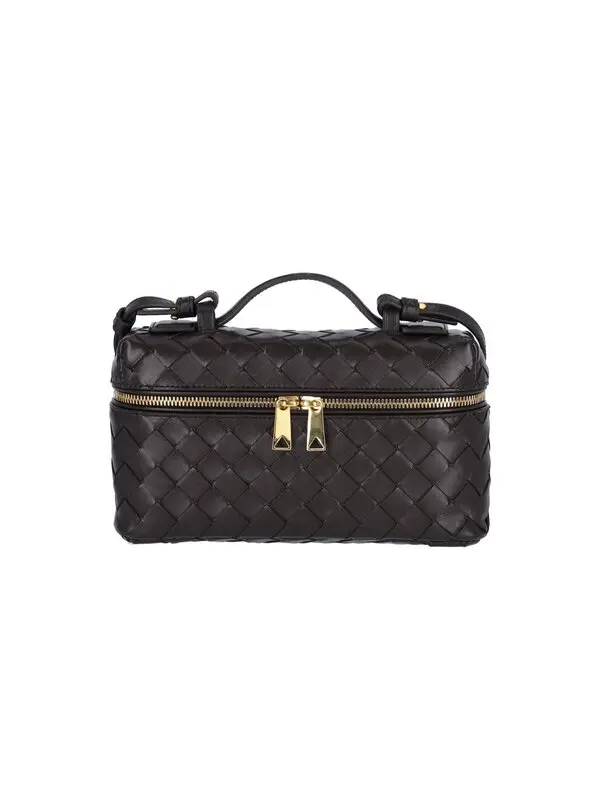 Bottega Veneta Mini Vanity Bag - Brown