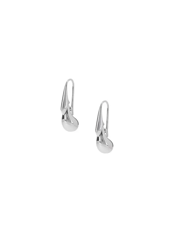 Bottega Veneta Sculptural Drop Earrings - Silver